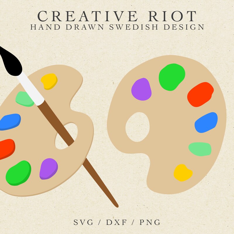 Paint Palette Svg - Etsy