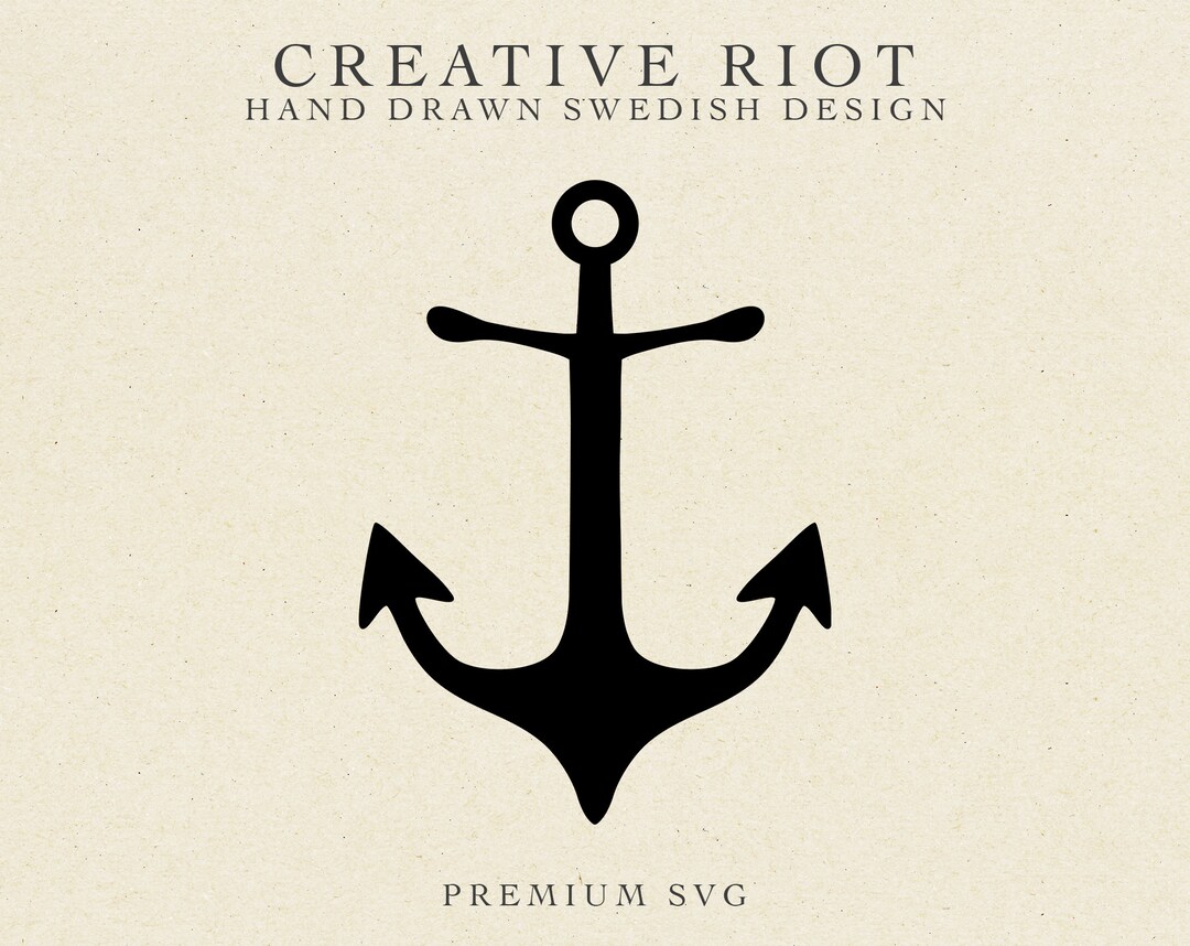 CLASSIC ANCHOR SVG Anchor Svg, Commercial Use Svg, Nautical Svg, Anchor ...