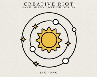 Solar System Svg Space Bodies Svg Stars Svg Astronomy Svg - Etsy Canada