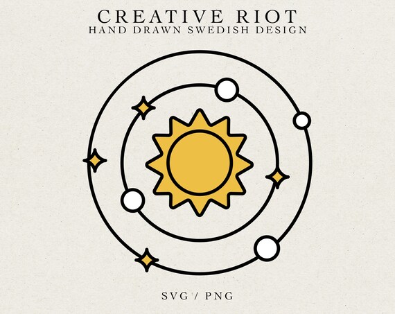 SOLAR SYSTEM SVG Space Svg File Commercial Use Svg Cricut - Etsy