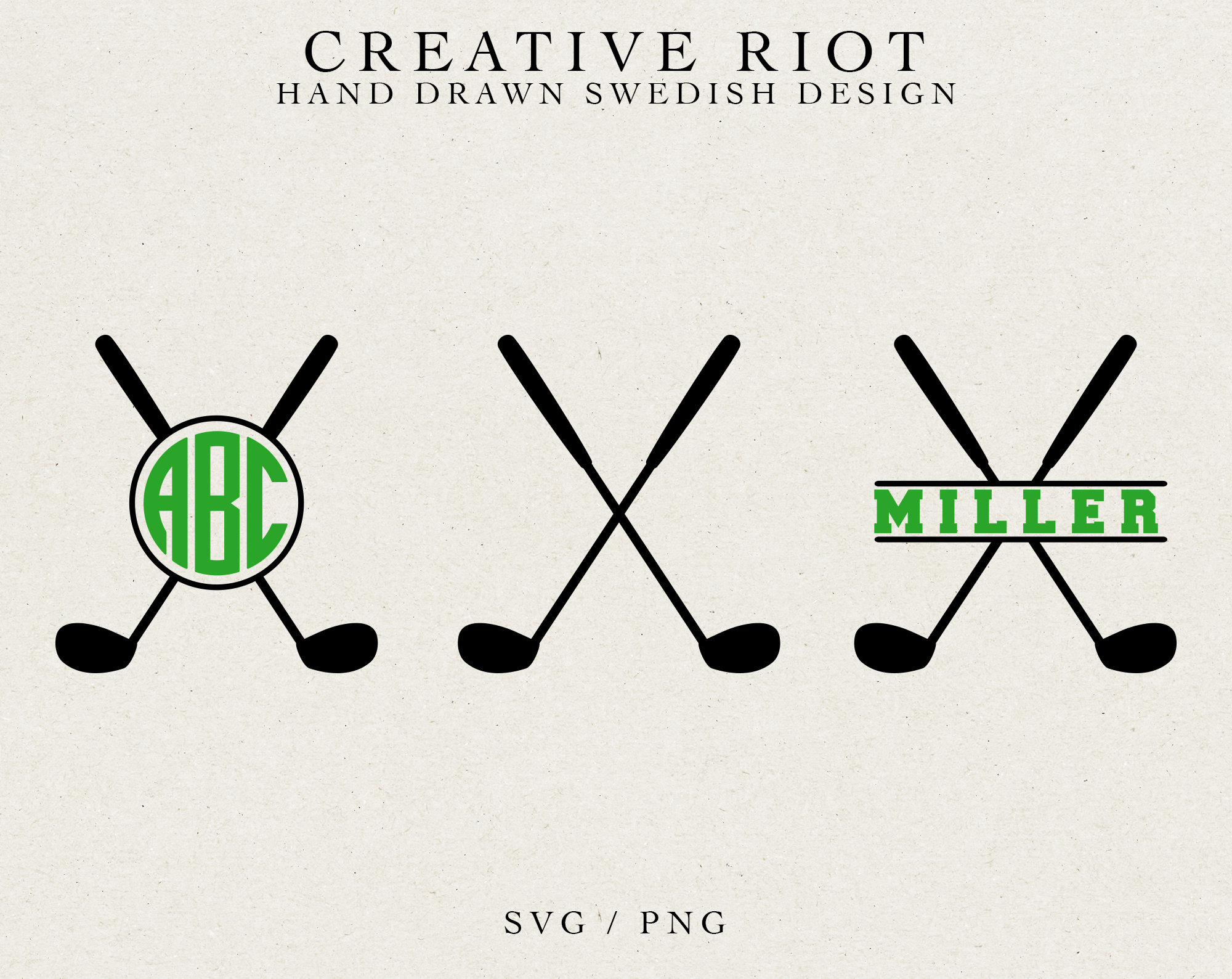 GOLF CLUB MONOGRAM Golf Svg File Cricut Cut File | Etsy UK