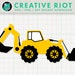EXCAVATOR SVG Construction Svg, Excavator Clipart, Commercial Use Svg ...