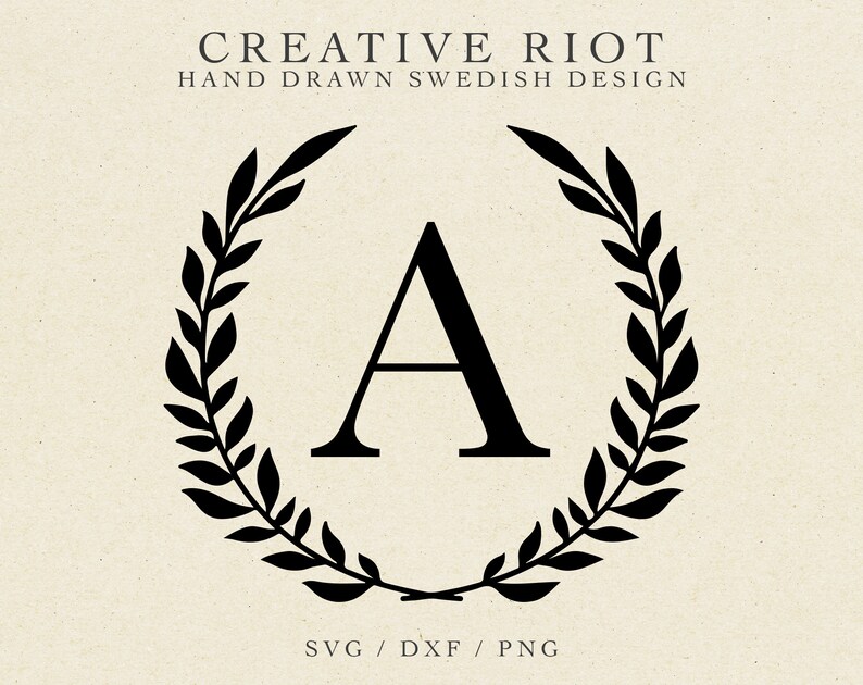 WREATH ALPHABET SVG - Laurel Wreath Svg, Laurel Letters Svg, Wreath ...