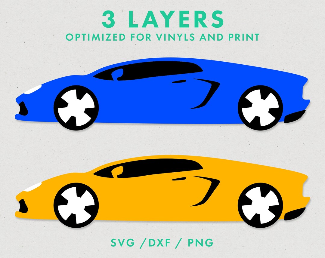 SPORTS CAR SVG - Race Car Svg, Sports Car Clipart, Commercial Use Svg ...
