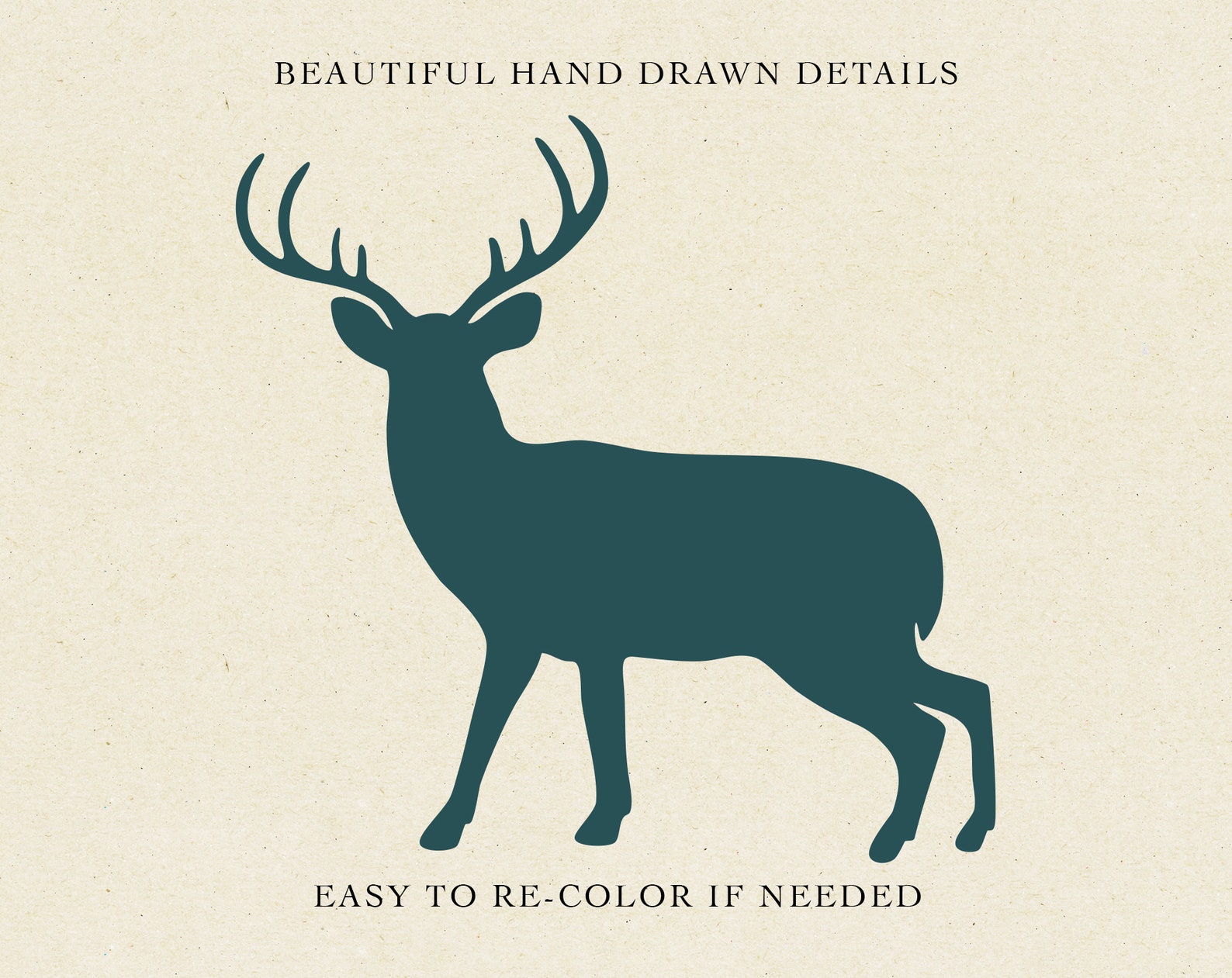 DEER SVG Commercial Use Svg Deer Cut File Deer Clipart - Etsy