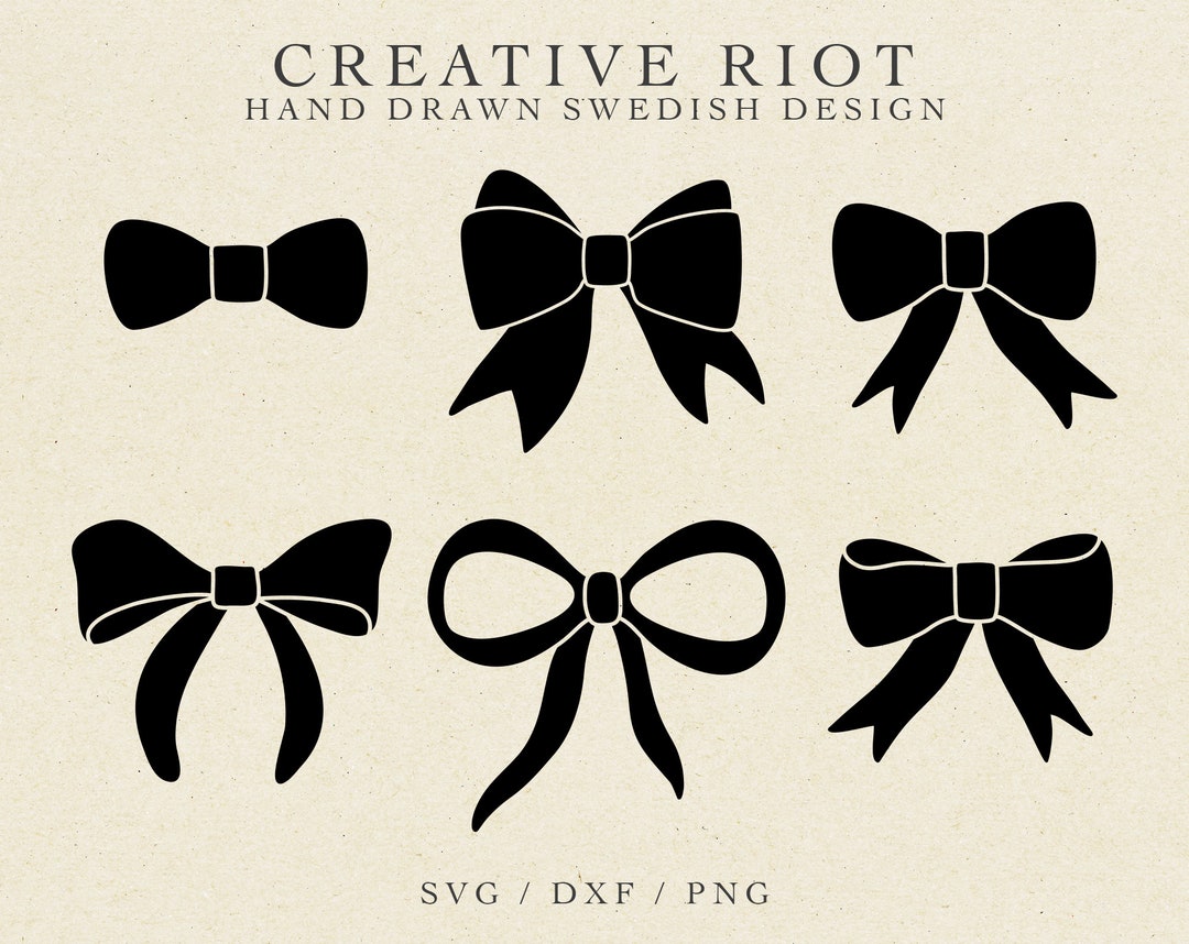 BOW BUNDLE SVG - Commercial Use Svg, Bow Cut File, Cricut Bow Svg, Bow ...
