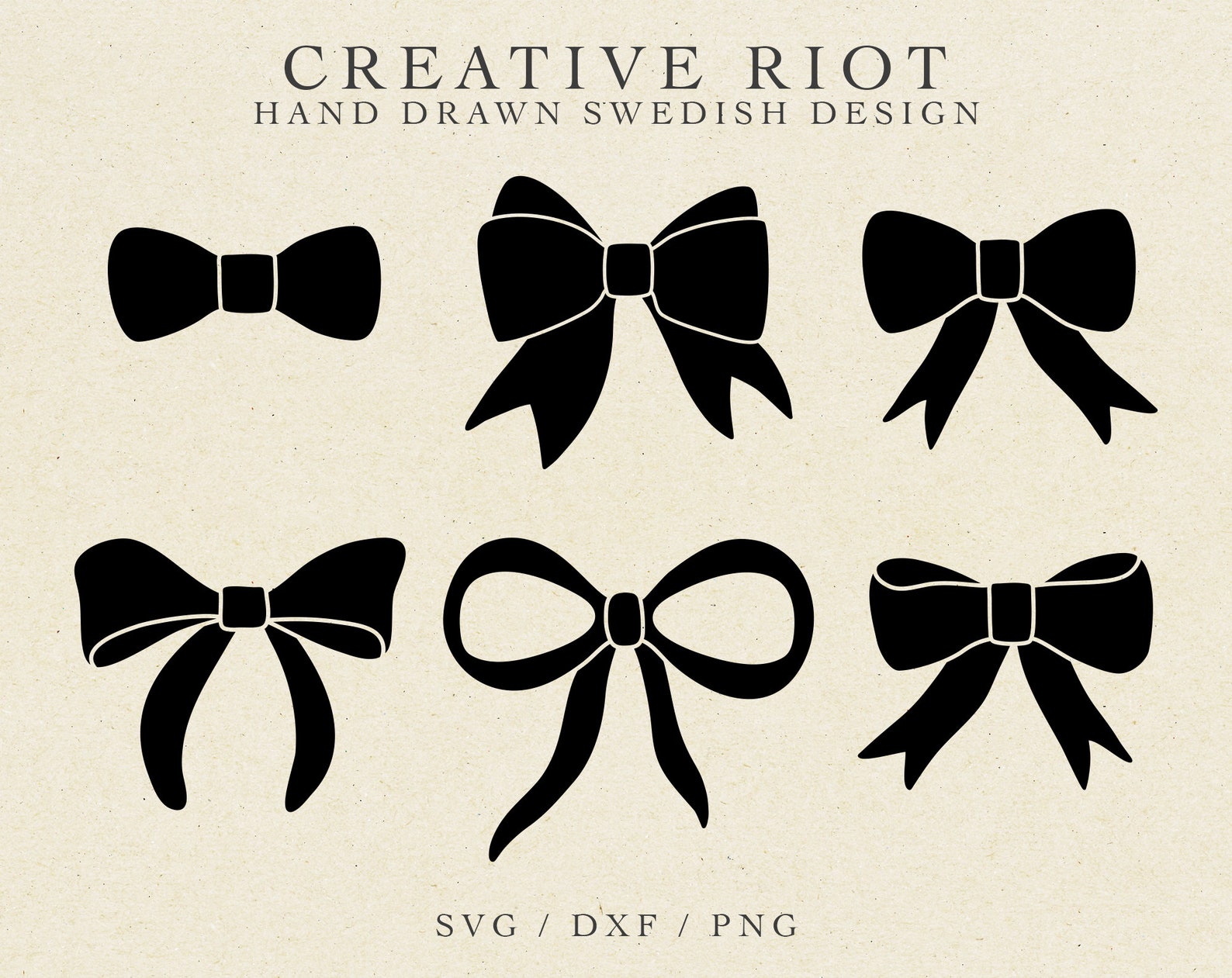 BOW BUNDLE SVG Commercial Use Svg Bow Cut File Cricut Bow - Etsy