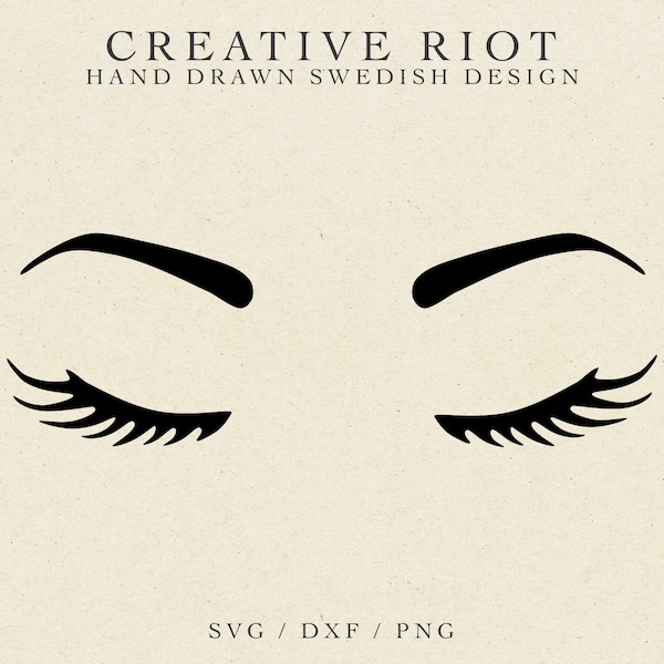 Closed Eyes Svg - Etsy