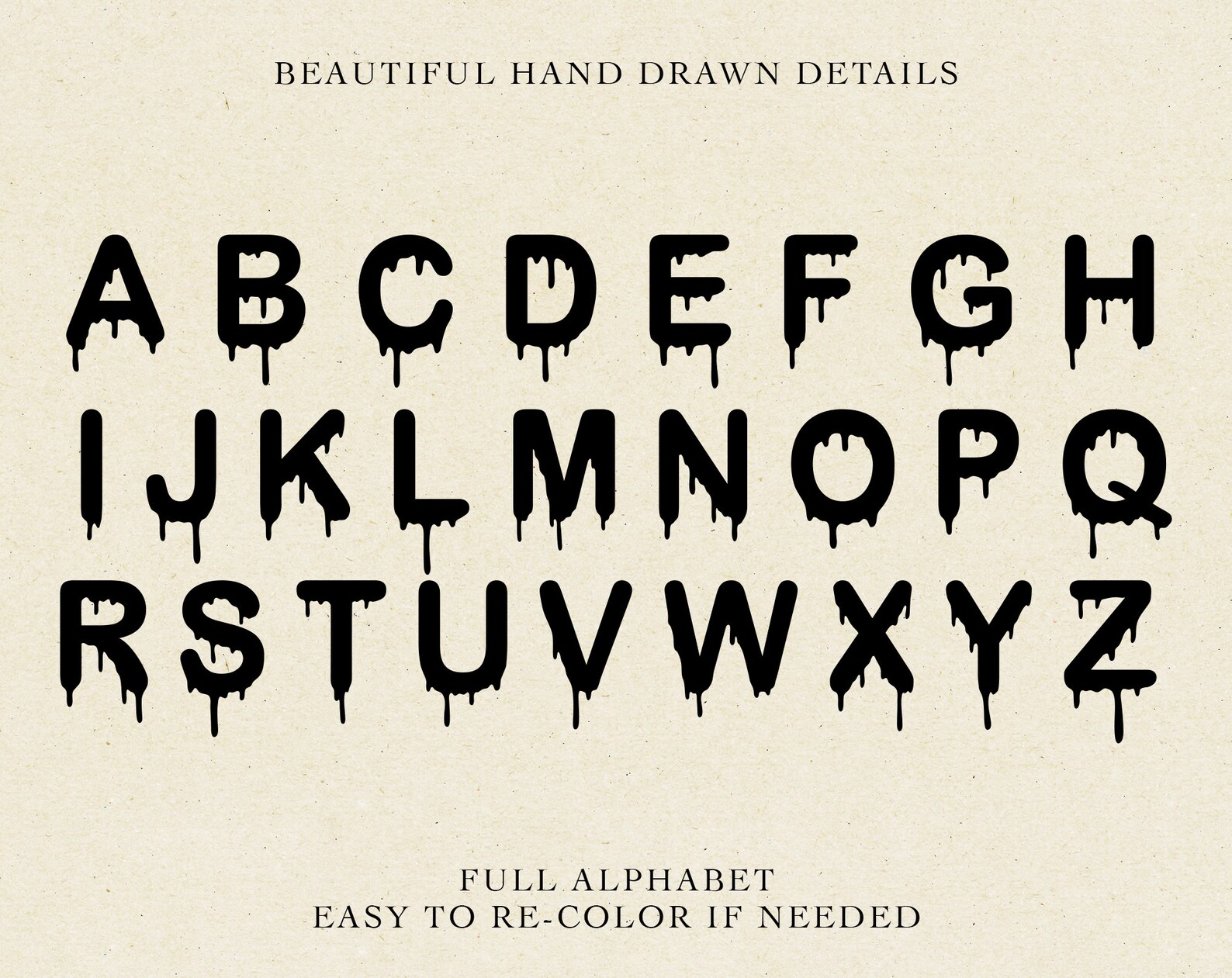 DRIPPING ALPHABET SVG Drip Letters Svg Drip Font Svg | Etsy