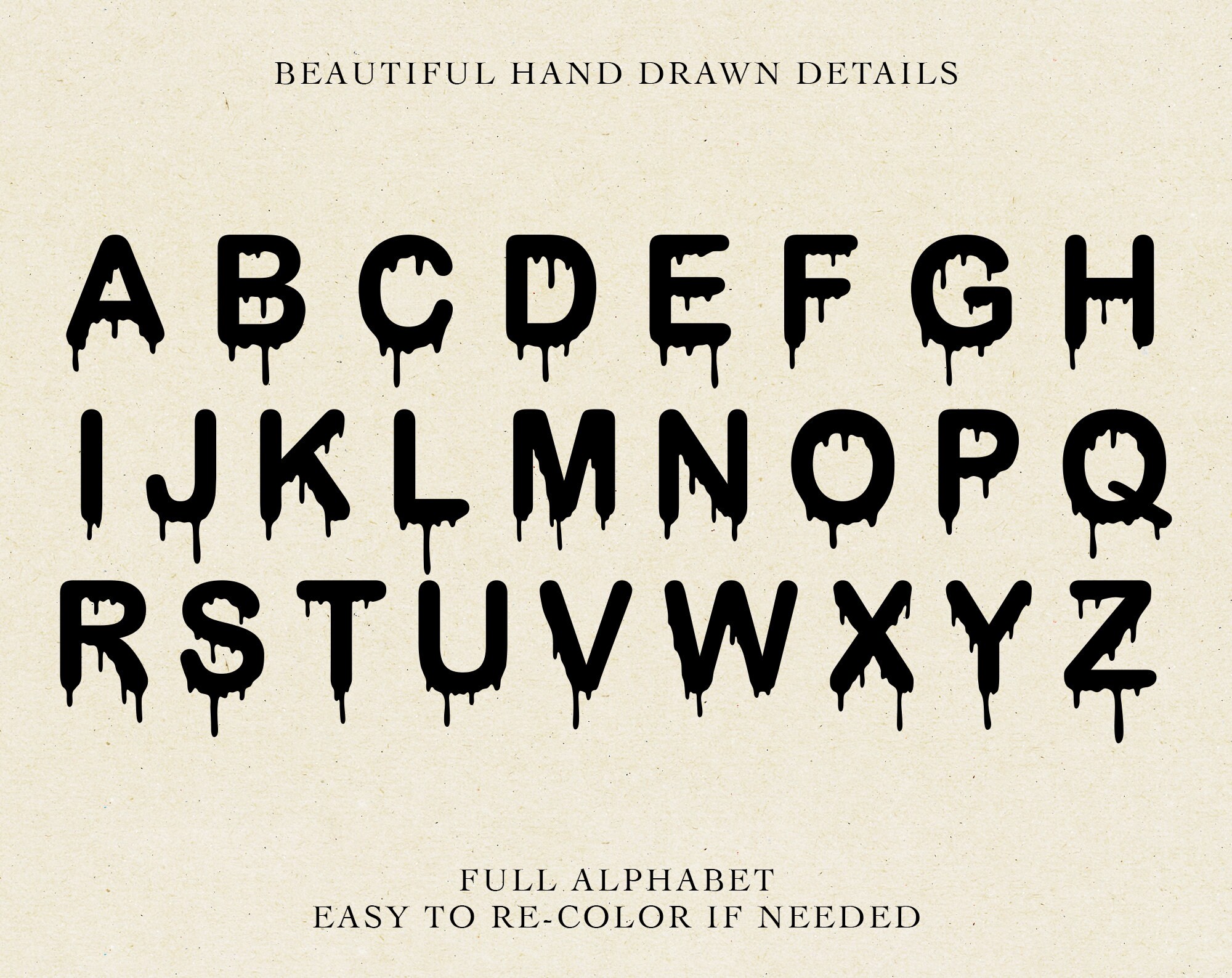 DRIPPING ALPHABET SVG Drip Letters Svg Drip Font Svg | Etsy