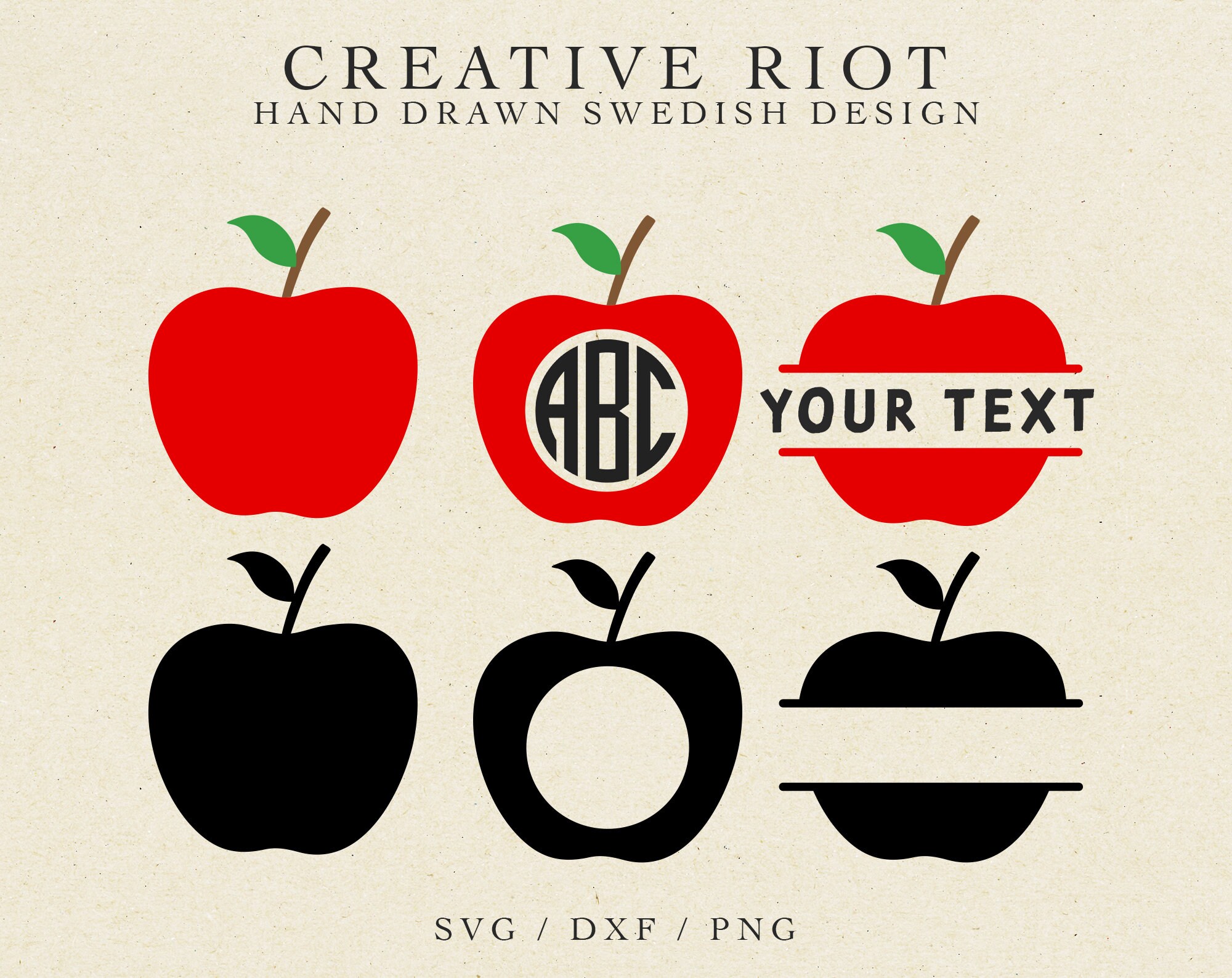 APPLE MONOGRAM SVG Commercial Use Svg Teacher Svg School - Etsy