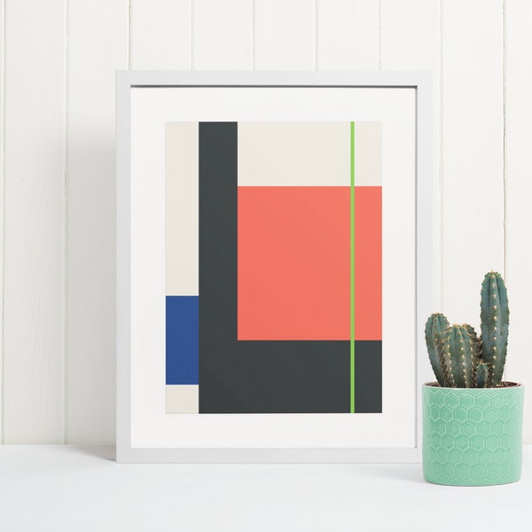 Color Block Art - Etsy