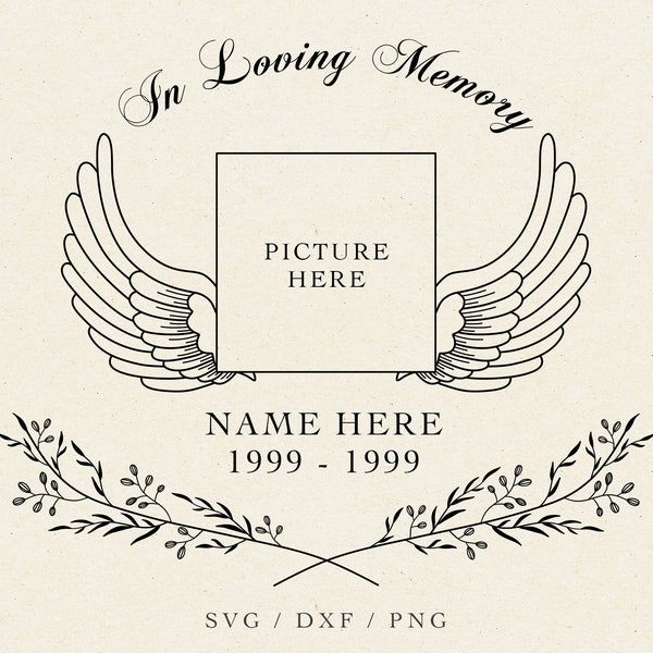 In Loving Memory Baby Svg - Etsy