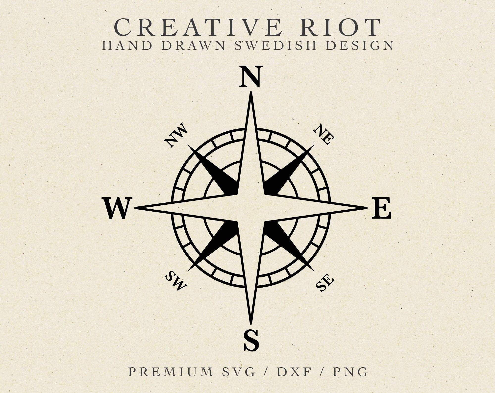 COMPASS SVG Commercial Use Svg Compass Clipart Cricut - Etsy