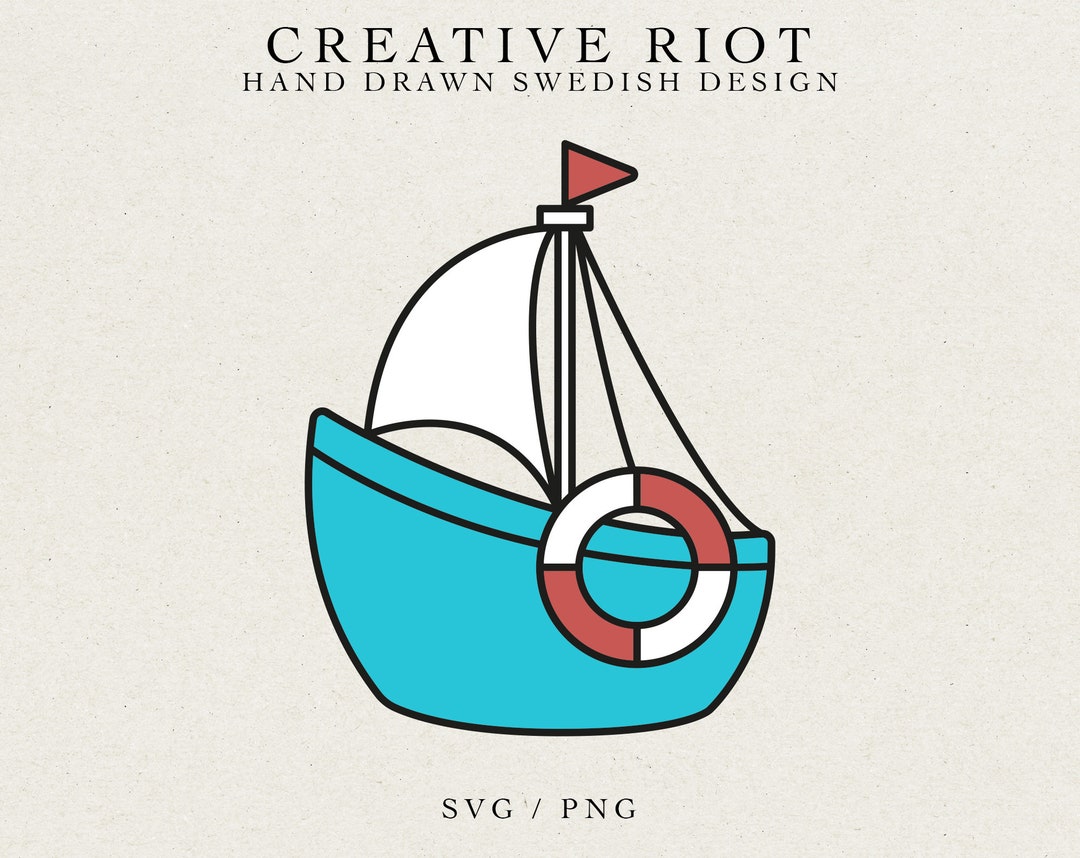 BOAT SVG - Commercial Use Svg, Nautical Svg, Ocean Clipart, Cricut Cut ...