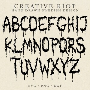 HORROR ALPHABET SVG Commercial Use Svg, Horror Svg, Dripping Alphabet ...