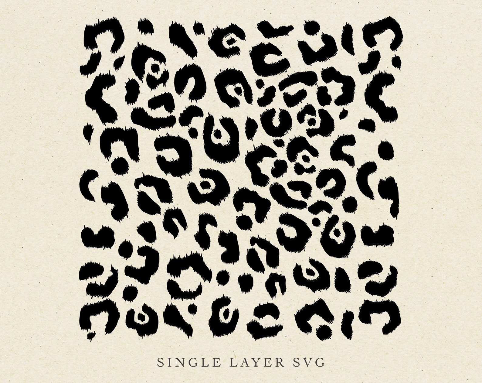 FUZZY LEOPARD SVG Animal Print Svg Leopard Svg Leopard | Etsy