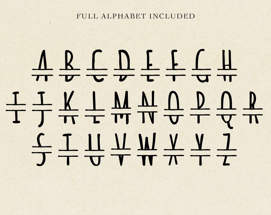 MONOGRAM ALPHABET Monogram Font Svg Commercial Use Svg - Etsy