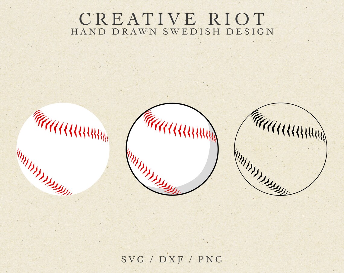 BASEBALL BALL SVG Commercial Use Svg Baseball Clipart | Etsy