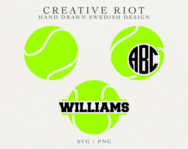 TENNIS MONOGRAM BUNDLE Tennis Svg File Commercial Use Svg | Etsy