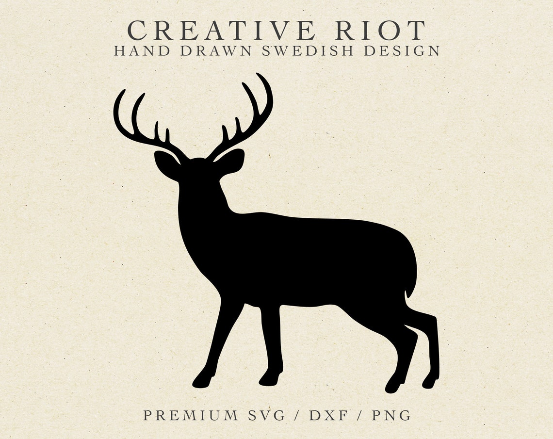 DEER SVG Commercial Use Svg Deer Cut File Deer Clipart - Etsy