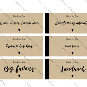 Love Coupon Book | Birthday Gift | DIY Gift Idea | Instant Download ...