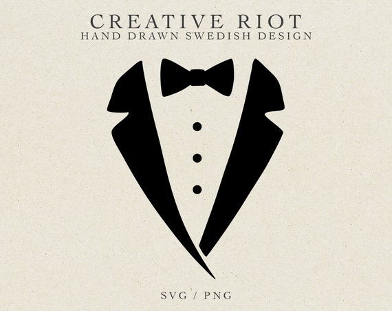 TUXEDO SVG Tux Clipart Commercial Use Svg Cricut Cut File | Etsy