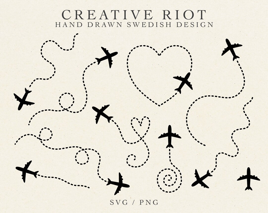 AIRPLANE BUNDLE SVG Commercial Use Svg, Cricut Flight Path, Aviation ...