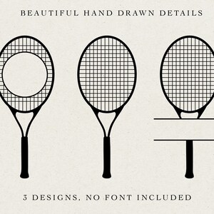 TENNIS RACKET MONOGRAM - Tennis Svg, Commercial Use Svg, Tennis ...