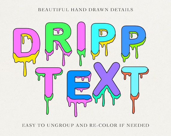 Dripping Alphabet Svg Drip Letters Svg Drip Font Svg Etsy