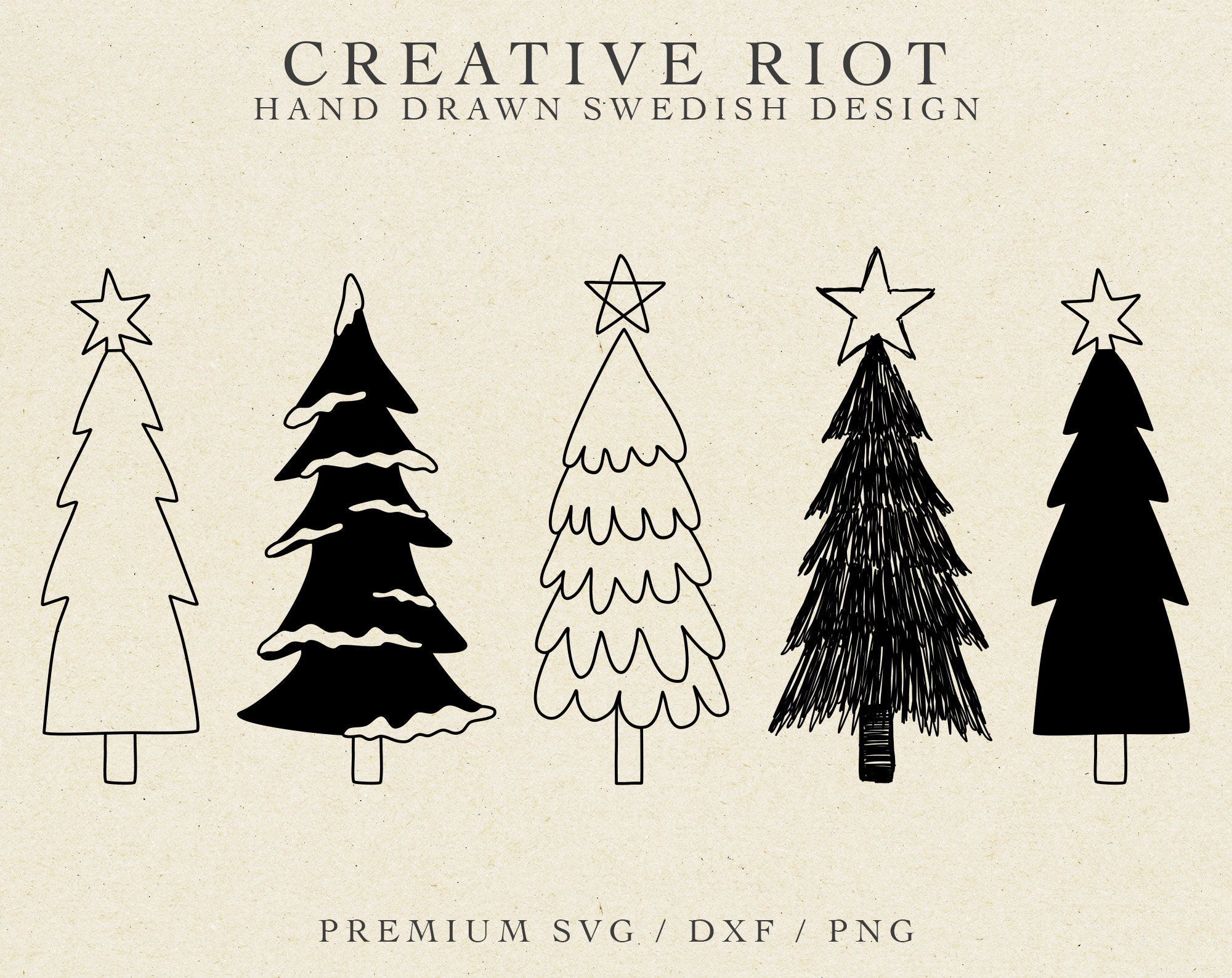 CHRISTMAS TREES SVG Christmas Svg Christmas Clipart - Etsy