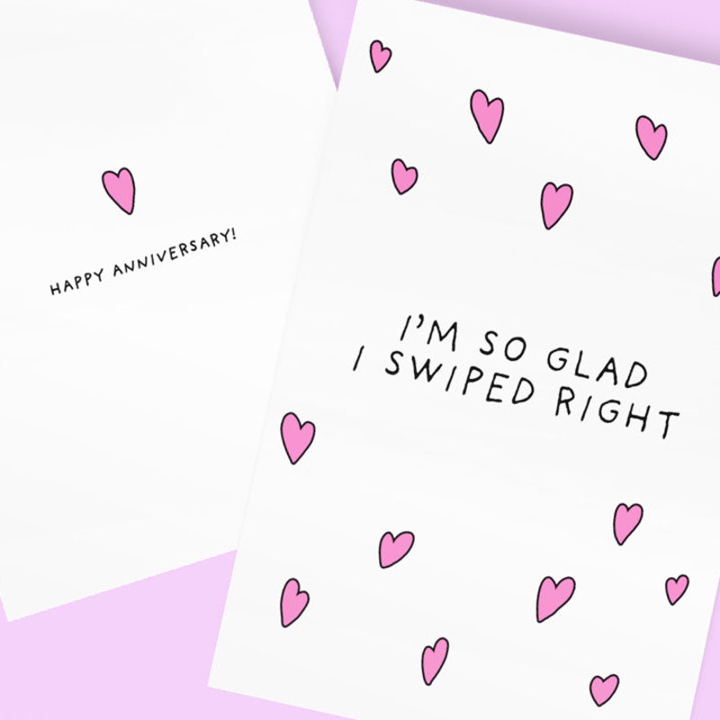 Swiped Right Card - Etsy