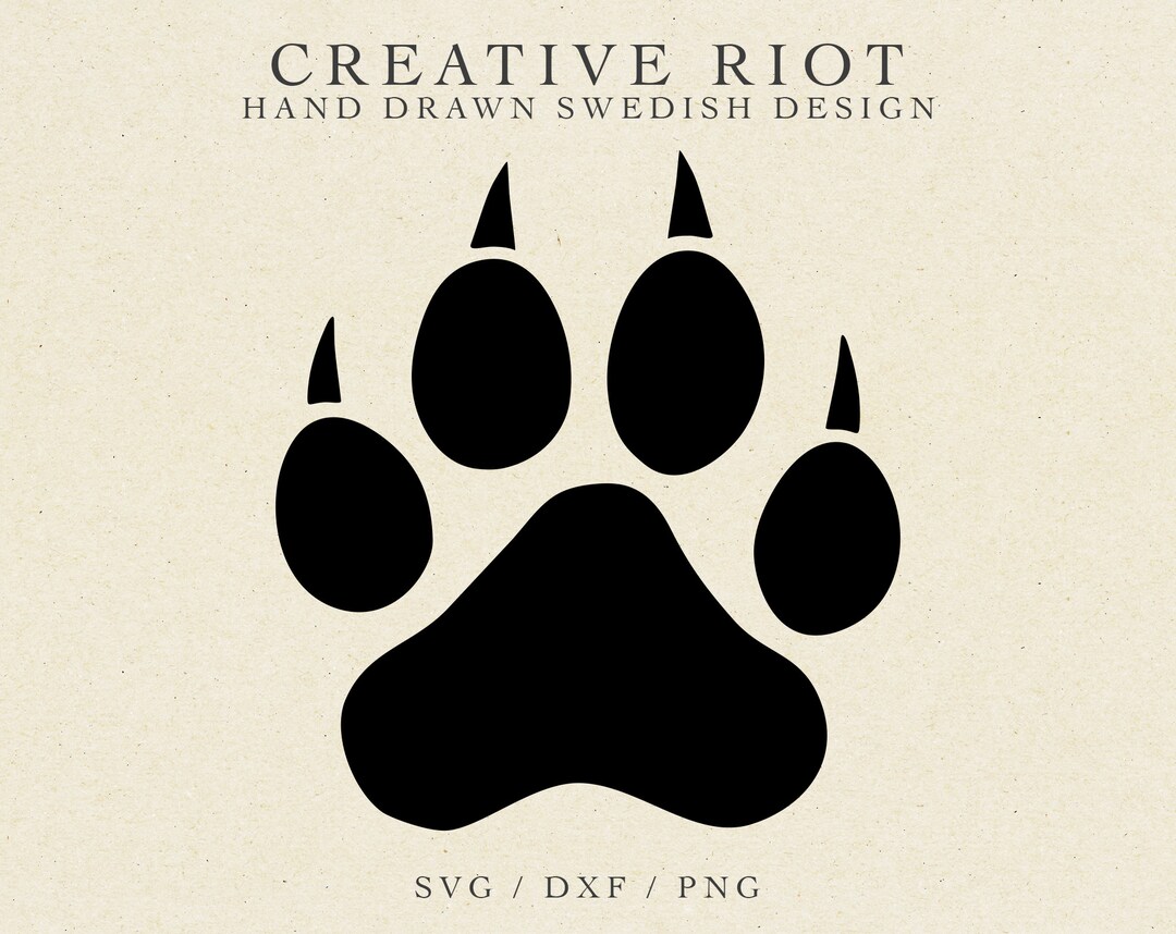 TIGER PAW SVG Commercial Use Svg, Tiger Tracks Svg, Cricut Tiger Svg ...