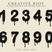 DRIPPING NUMBERS SVG - Commercial Use Svg, Drip Font Svg, Dripping Font ...