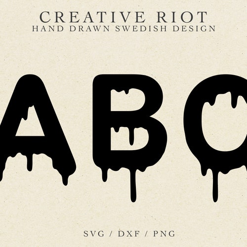 DRIPPING ALPHABET SVG Drip Letters Svg Drip Font Svg - Etsy