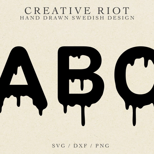 Dripping Letters - Etsy