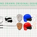 Baseball Gear SVG – Bat, Glove, Helmet (commercial Use) - Etsy