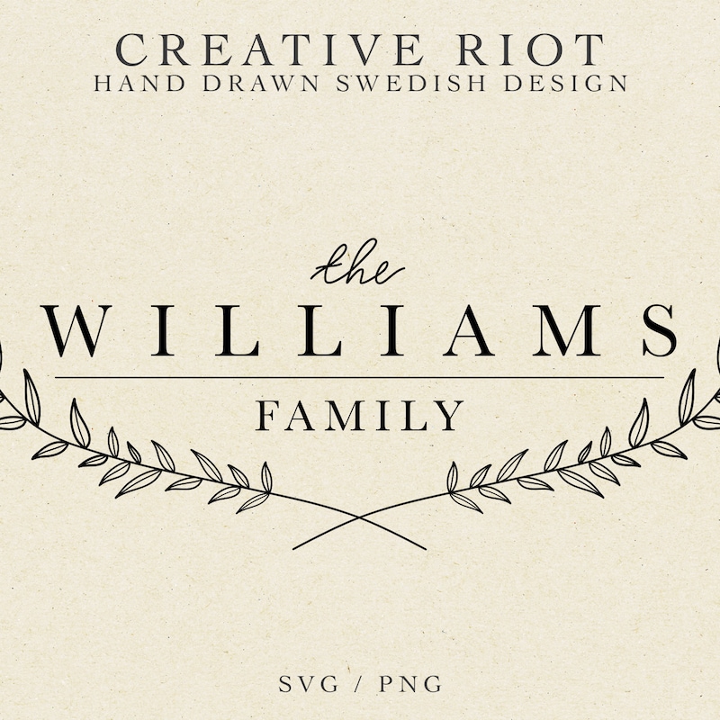 Family Name Svg - Etsy