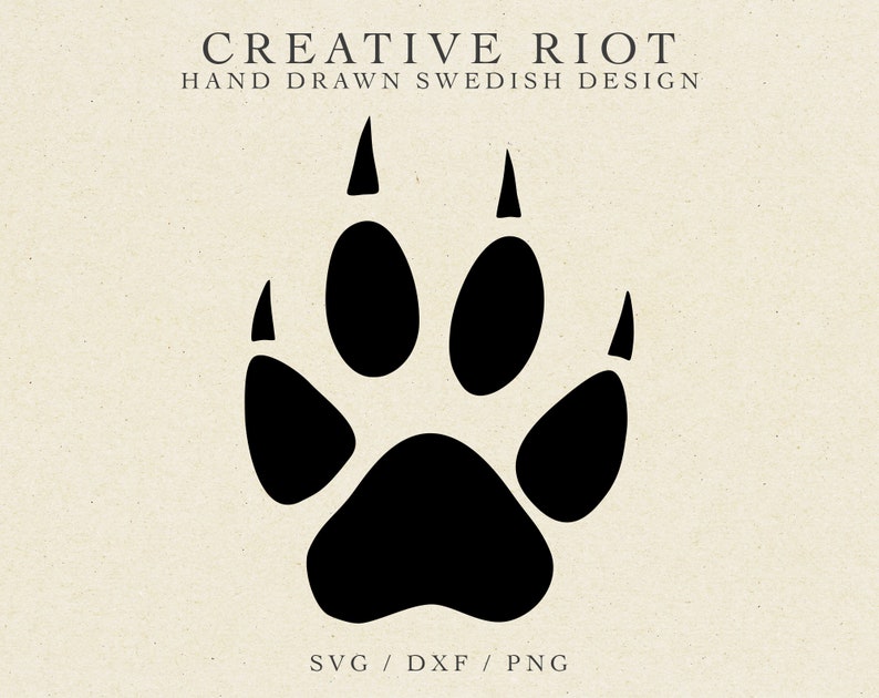 WOLF PAW SVG Wolf Tracks Svg Wolf Paw Print Svg Cricut - Etsy