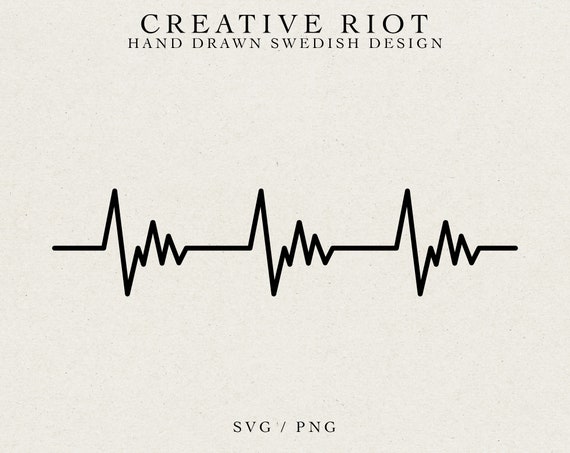 EKG HEARTBEAT SVG Ecg Clipart Commercial Use Svg Cricut - Etsy