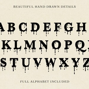 DRIPPING ALPHABET SVG Drip Letters Svg, Commercial Use Svg, Dripping ...