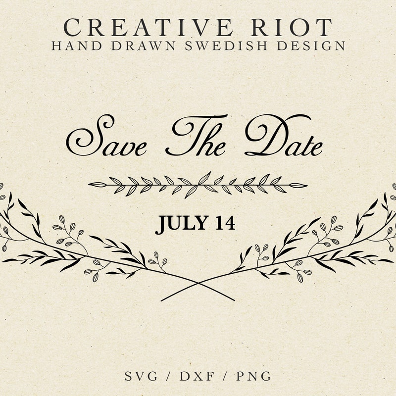 Save the Date Svg - Etsy