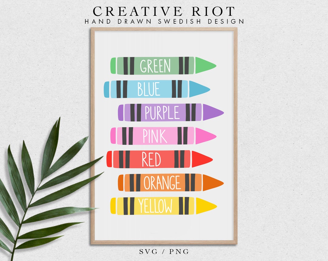 COLORS SVG Kids Color, Educational Svg, Nursery Room Svg, School Cut ...