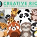 ZOO ANIMAL BUNDLE Commercial Use Svg, Giraffe Svg, Panda Svg, Monkey ...