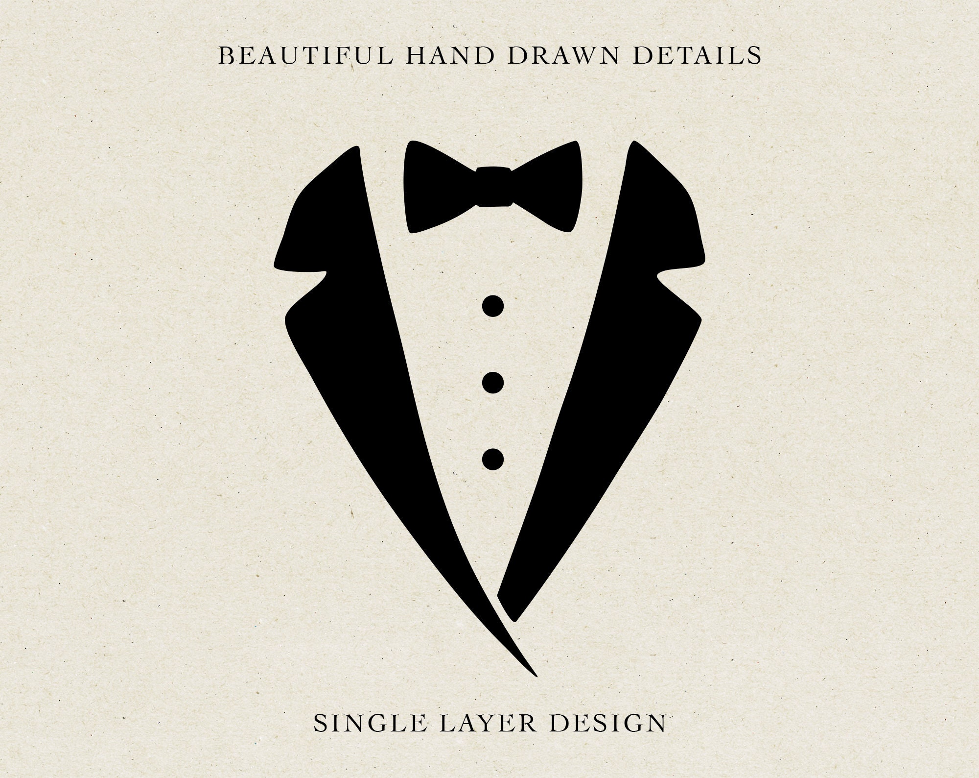 TUXEDO SVG - Tux Clipart, Commercial Use Svg, Cricut Cut File, Instant ...