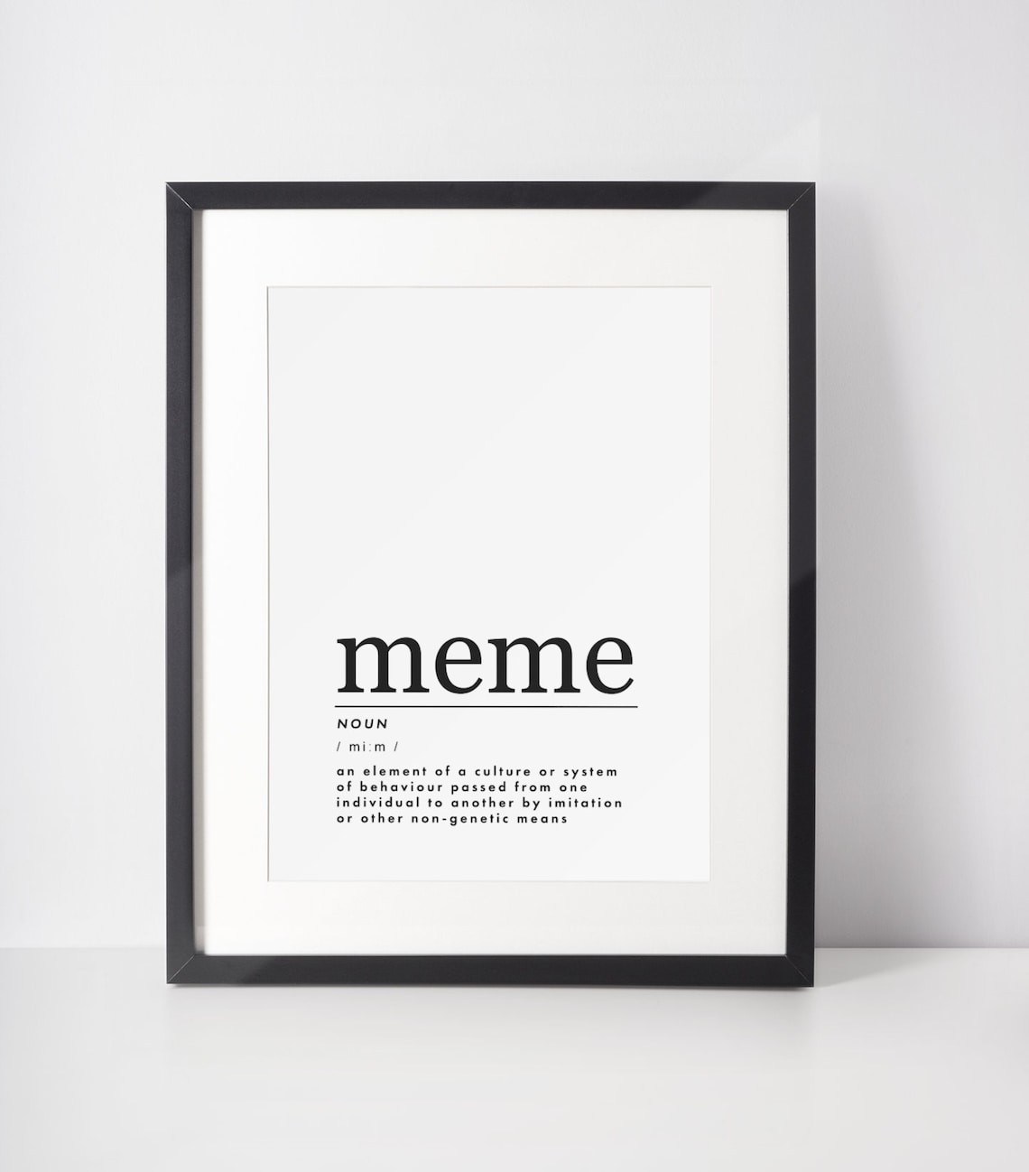 Meme Definition Wall Art Definition Print Printable - Etsy