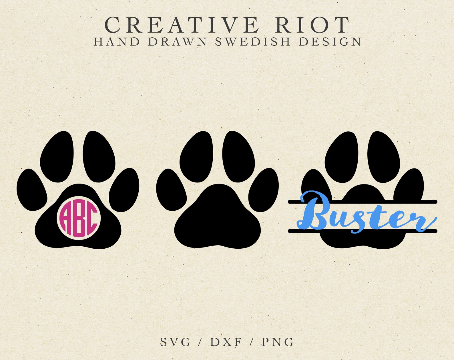 DOG PAW MONOGRAMS Paw Monogram Svg Dog Svg Paw Print Svg - Etsy