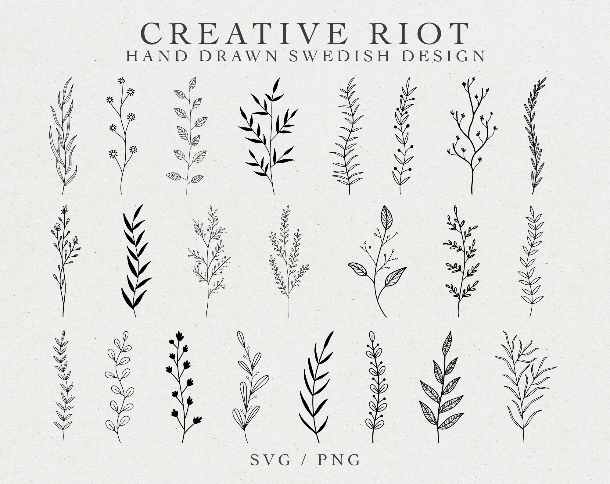 LEAF BUNDLE SVG Commercial Use Svg Cricut Svg File Leaves - Etsy