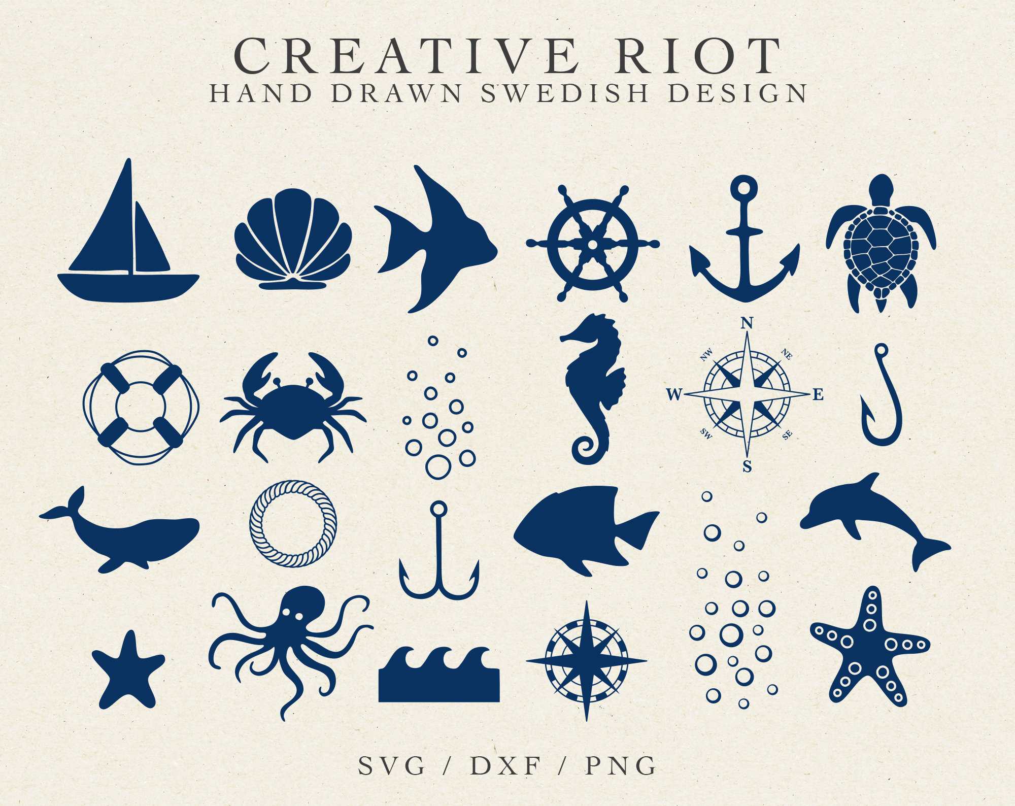 NAUTICAL BUNDLE SVG Nautical Svg Commercial Use Svg Fish - Etsy Australia