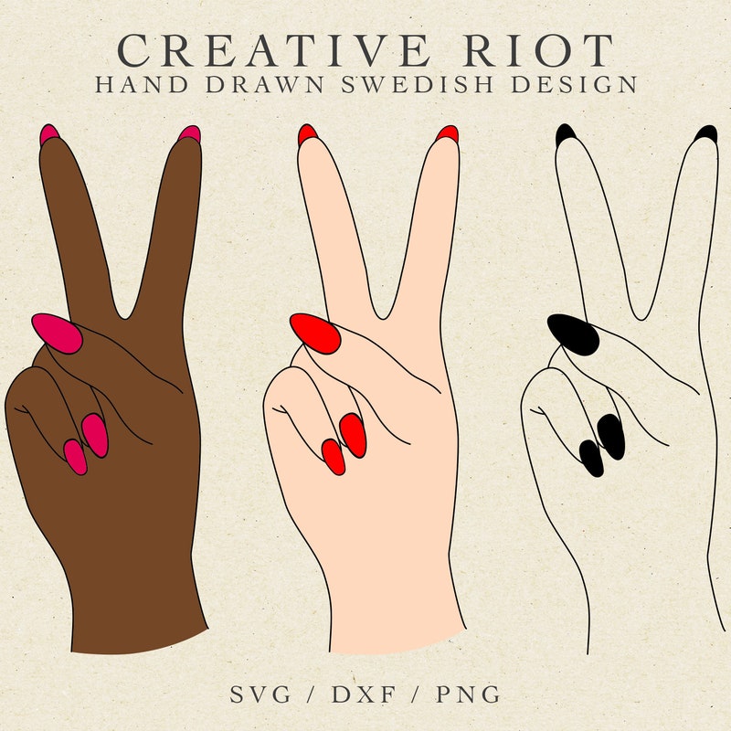 Peace Hand Sign - Etsy